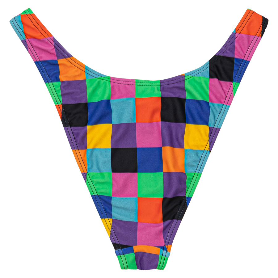 Multi Checkered Colorblock Bikini Bottom - Odd Future OFWGKTA